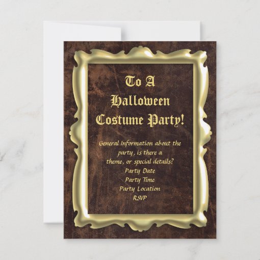 Vintage Antique Frame Style Party Invitations | Zazzle