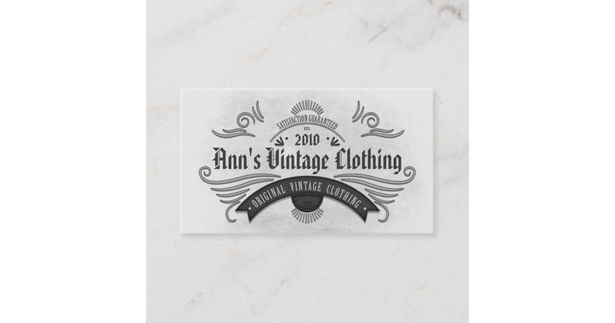 Vintage Antique Grunge Old World Design Business Card | Zazzle