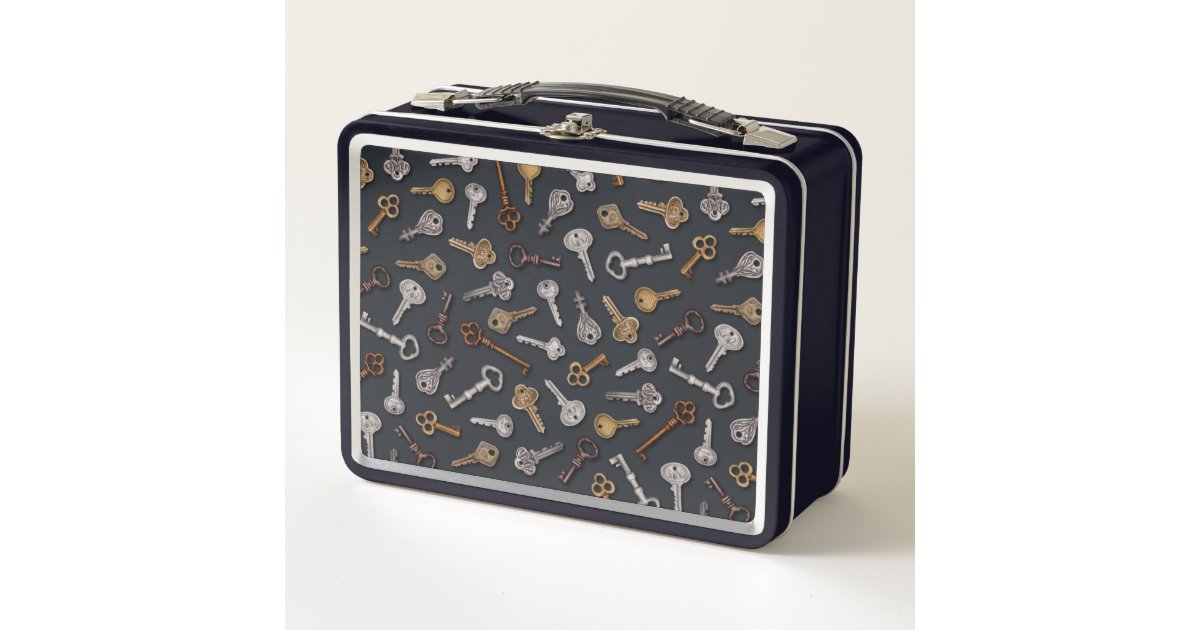 Vintage & Antique Keys Metal Lunch Box | Zazzle