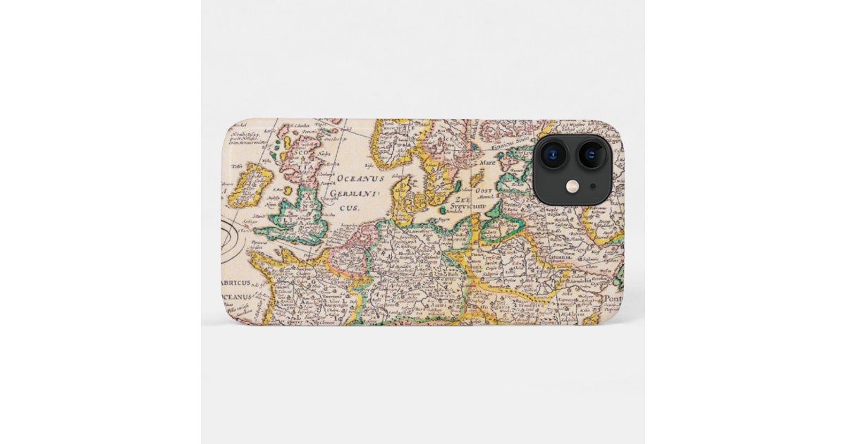 Vintage Antique Map of Europe Case-Mate iPhone Case | Zazzle