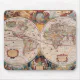 Vintage Antique Old World Map Design Faded Print Mouse Pad | Zazzle
