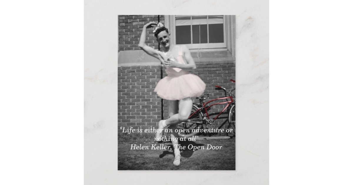 Vintage Antique Photo Man in Tutu Bike Risk Taker Postcard | Zazzle