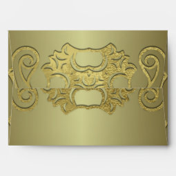 Vintage Antique Royal Fancy Gold Formal Wedding Envelope | Zazzle