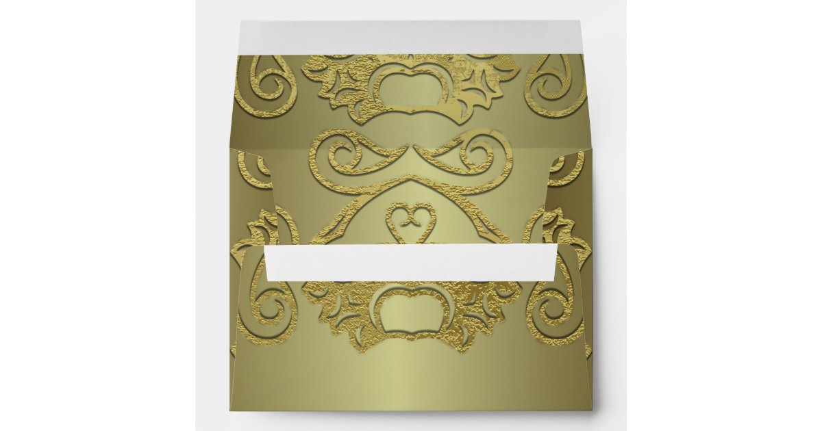 Vintage Antique Royal Fancy Gold Formal Wedding Envelope | Zazzle.com