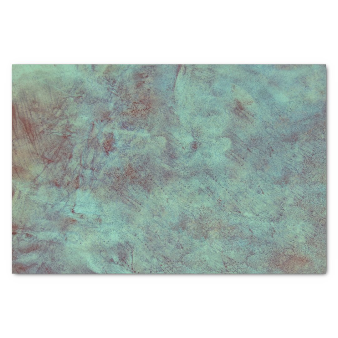 Vintage Antique Textured Teal Brown Decoupage Tissue Paper | Zazzle