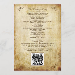 Vintage Antique Wedding Ceremony Program Templates | Zazzle