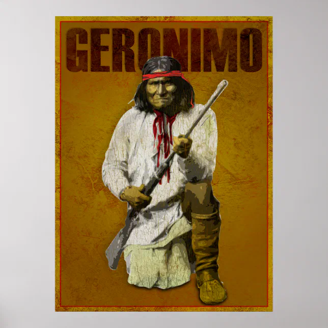 Vintage Apache Indian - Geronimo Poster | Zazzle