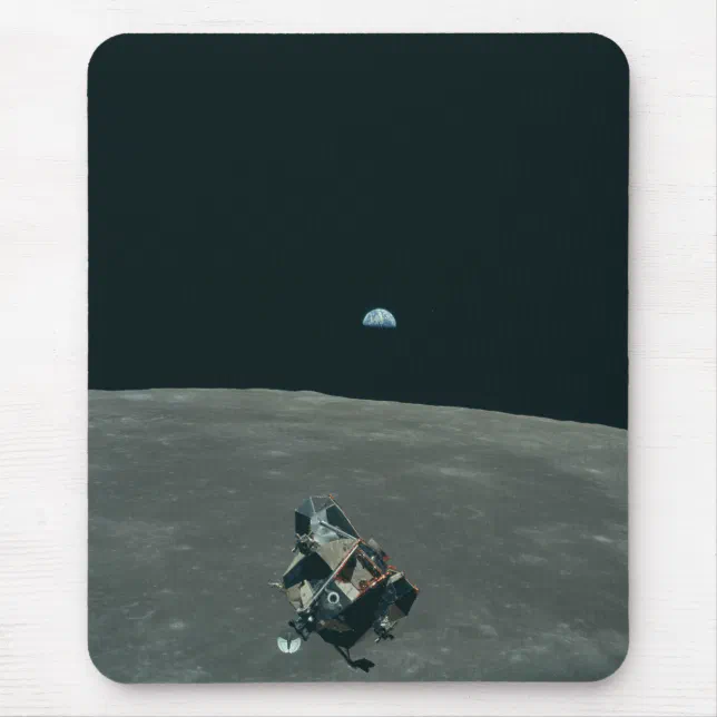 Vintage Apollo 11 Moon Mission Eagle's Ascent Mouse Pad | Zazzle