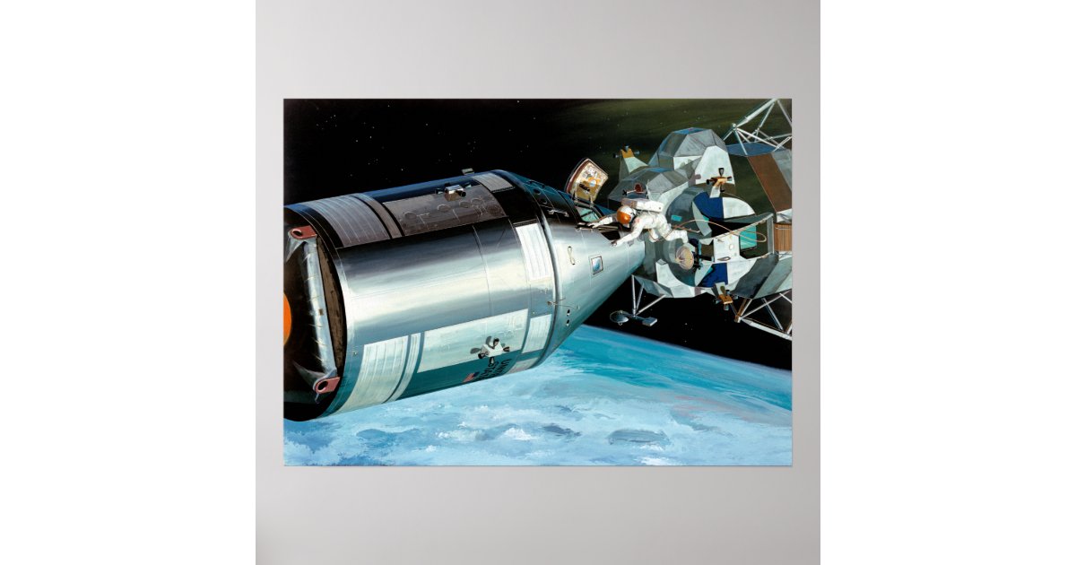 Vintage Apollo 9 Lunar Module EVA Poster | Zazzle