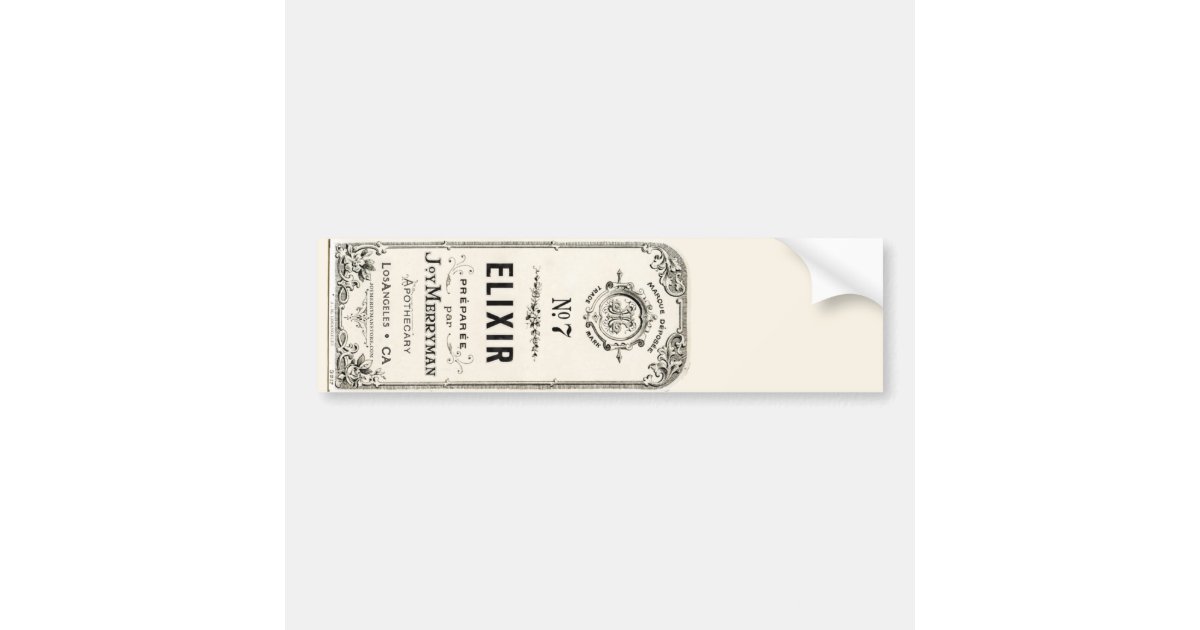 Vintage Apothecary Elixir Label | Zazzle