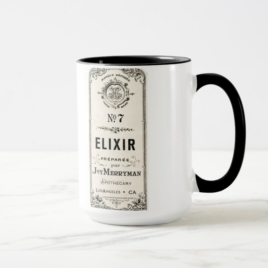 Vintage Apothecary Elixir Label Mug | Zazzle