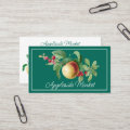 Vintage Apple and Berry Stem Business Card | Zazzle