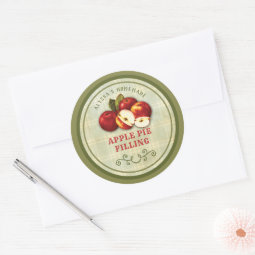 Vintage Apple Pie Canning Label | Zazzle