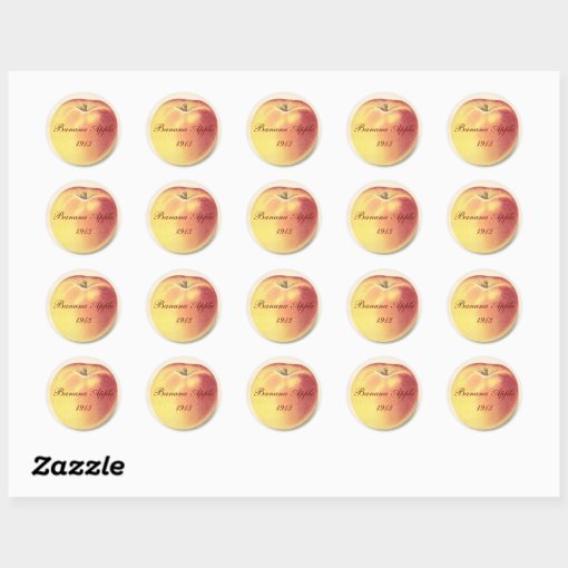 Vintage Apple Stickers | Zazzle