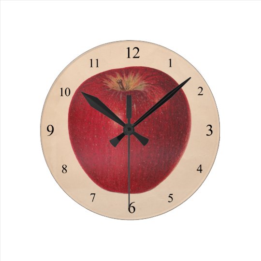 Vintage Apple Wall Clock | Zazzle.com