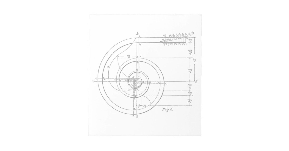 Vintage Architectural Notepad | Zazzle