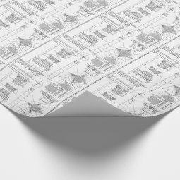 Vintage Architecture Wrapping Paper | Zazzle