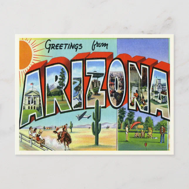 Vintage Arizona Postcard | Zazzle