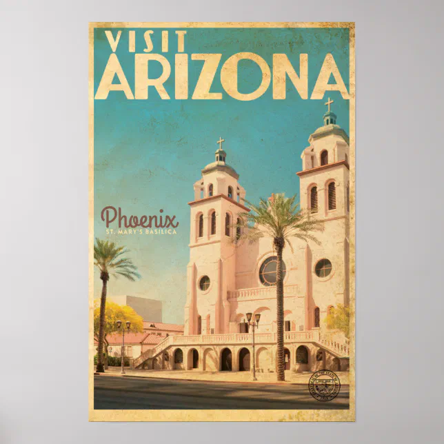 Vintage Arizona Travel Poster | Zazzle