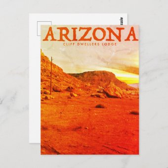 Vintage Arizona Vermillion Cliffs Postcard | Zazzle