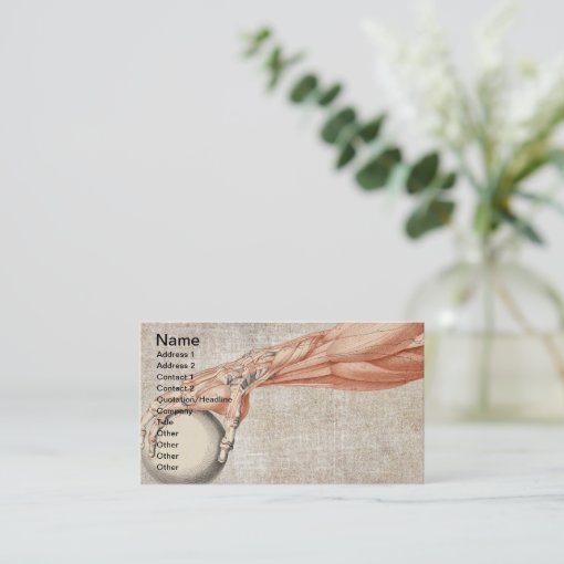Vintage Arm Muscles Business Card | Zazzle