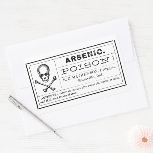 Vintage Arsenic Poison Label | Zazzle