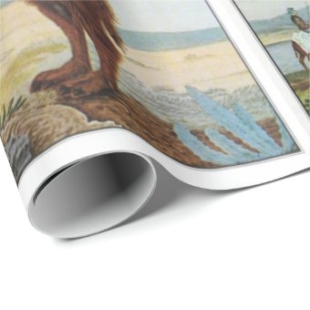Vintage art camel wrapping paper | Zazzle
