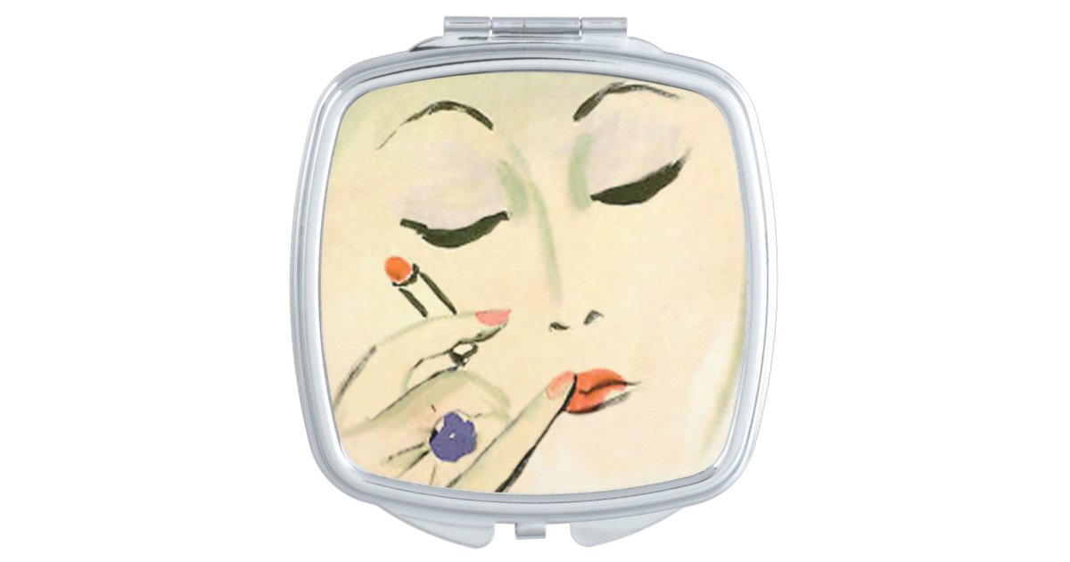 Vintage Art Compact Mirror | Zazzle