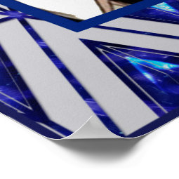 Vintage Art Deco (Blue) Poster | Zazzle