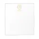 Vintage Art Deco Monogram Gold/White Notepad | Zazzle