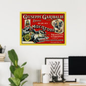 Vintage Art Macaroni Label Poster | Zazzle