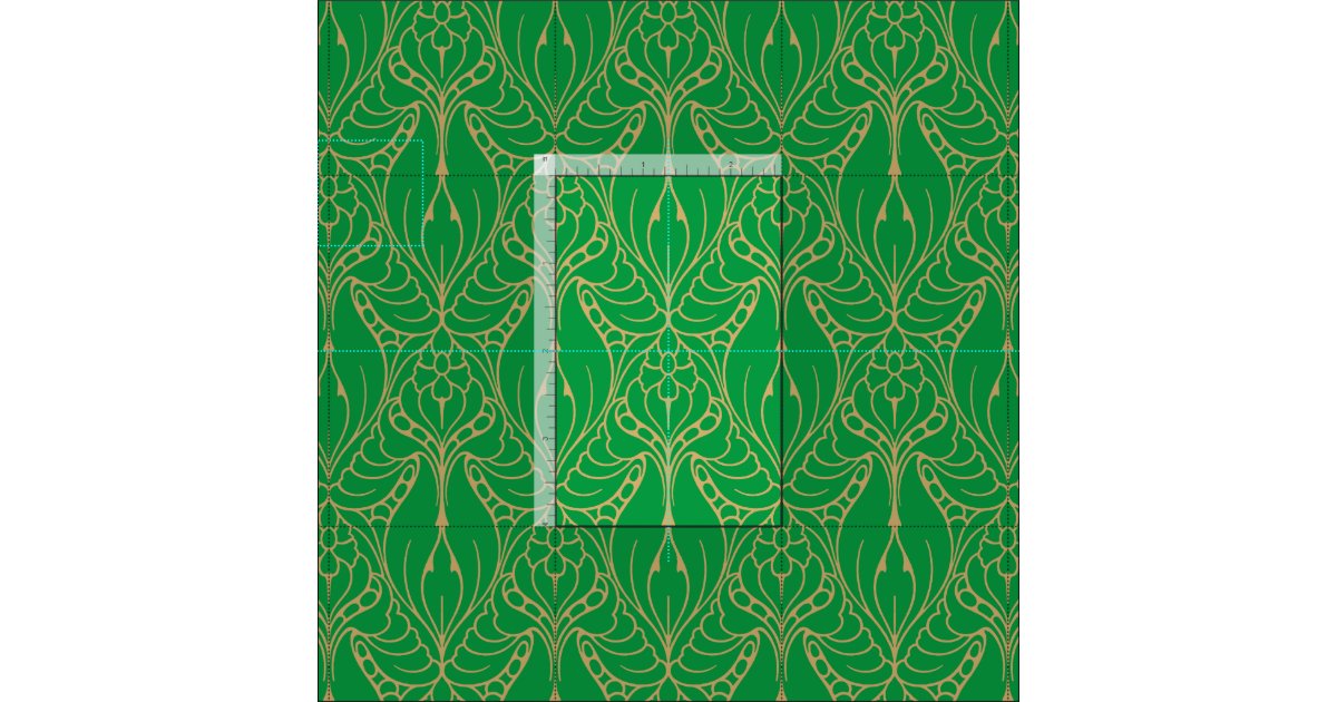Vintage Art Nouveau Anthemion Floral Pattern Fabric | Zazzle