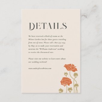 Vintage Art Nouveau Details Enclosure Card | Zazzle