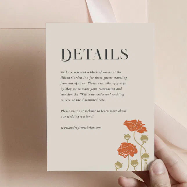 Vintage Art Nouveau Details Enclosure Card | Zazzle