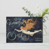 Vintage Art Nouveau, Gladiator Cycles Invitation | Zazzle