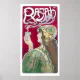 Vintage Art Nouveau Rajah Coffee ad Poster | Zazzle