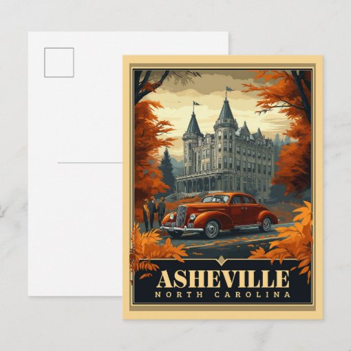 Vintage Asheville, North Carolina Postcard | Zazzle