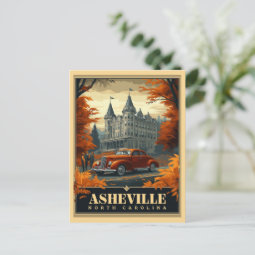 Vintage Asheville, North Carolina Postcard | Zazzle