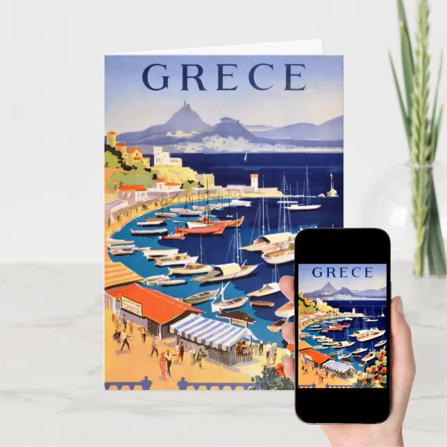Vintage Athens Greece Travel Postcard | Zazzle