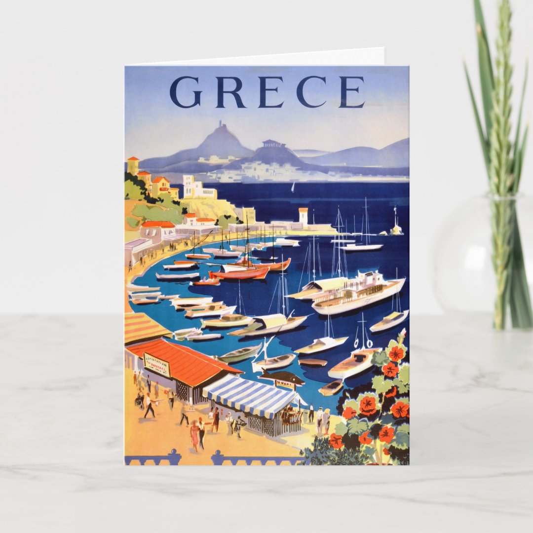 Vintage Athens Greece Travel Postcard | Zazzle