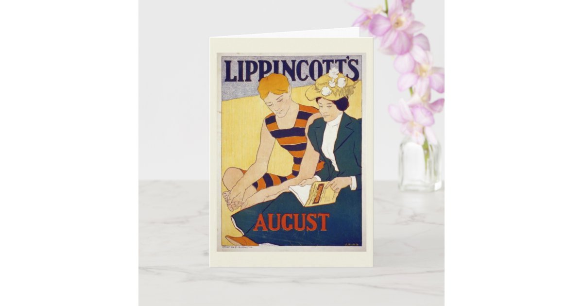 Vintage August Birthday Card | Zazzle