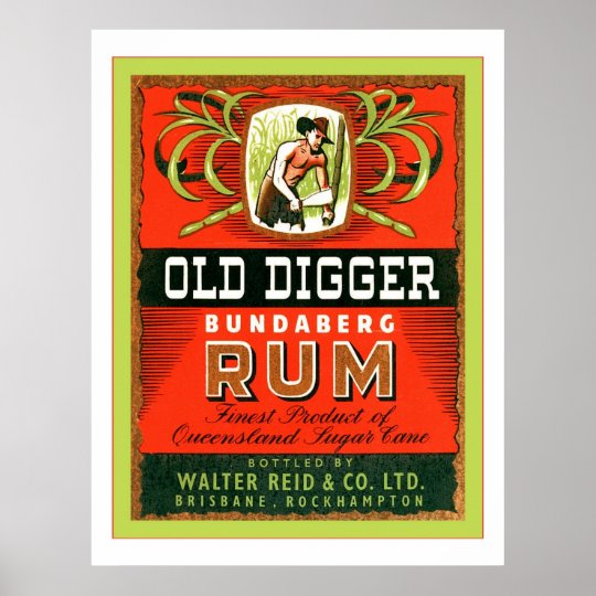 Vintage Australian Rum Advertising Poster | Zazzle.com