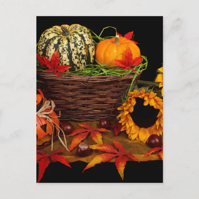 Vintage Autumn Postcard | Zazzle