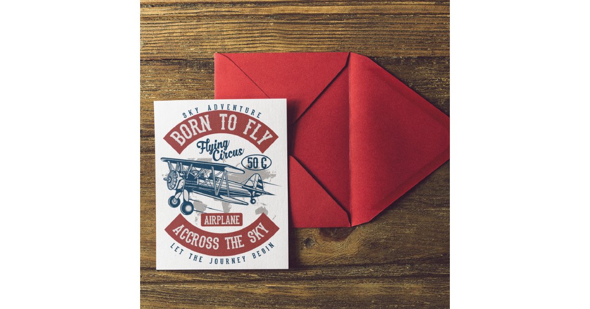 Vintage Aviation Airplane Color Postcard | Zazzle