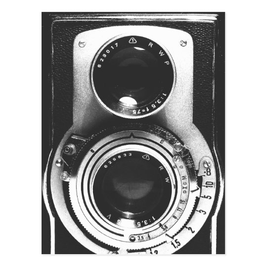 Vintage b&w Camera Postcard | Zazzle.com