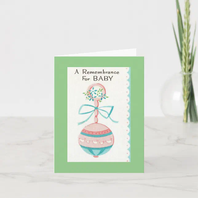 Vintage Baby Gift Card | Zazzle