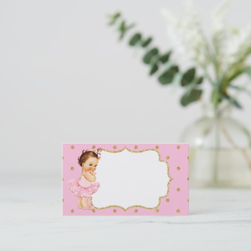 Vintage Baby Girl Princess Business Card | Zazzle