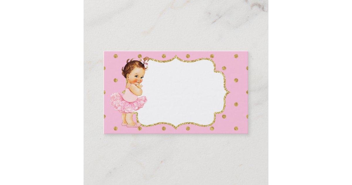 Vintage Baby Girl Princess Business Card | Zazzle