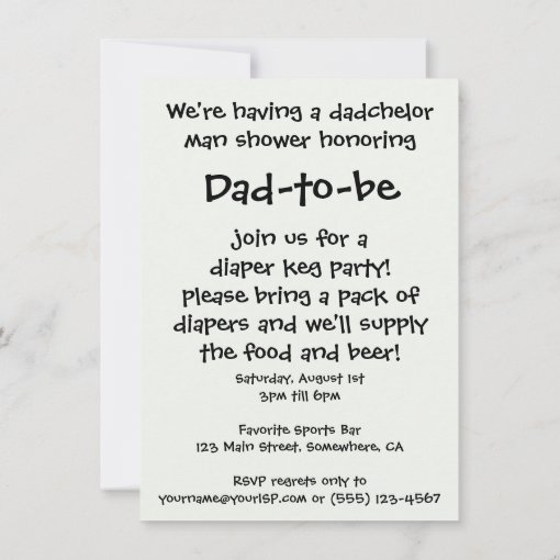 Vintage Baby Shower for Men! A Dadchelor Party! Invitation | Zazzle