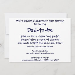 Vintage Baby Shower for Men! A Dadchelor Party! Invitation | Zazzle